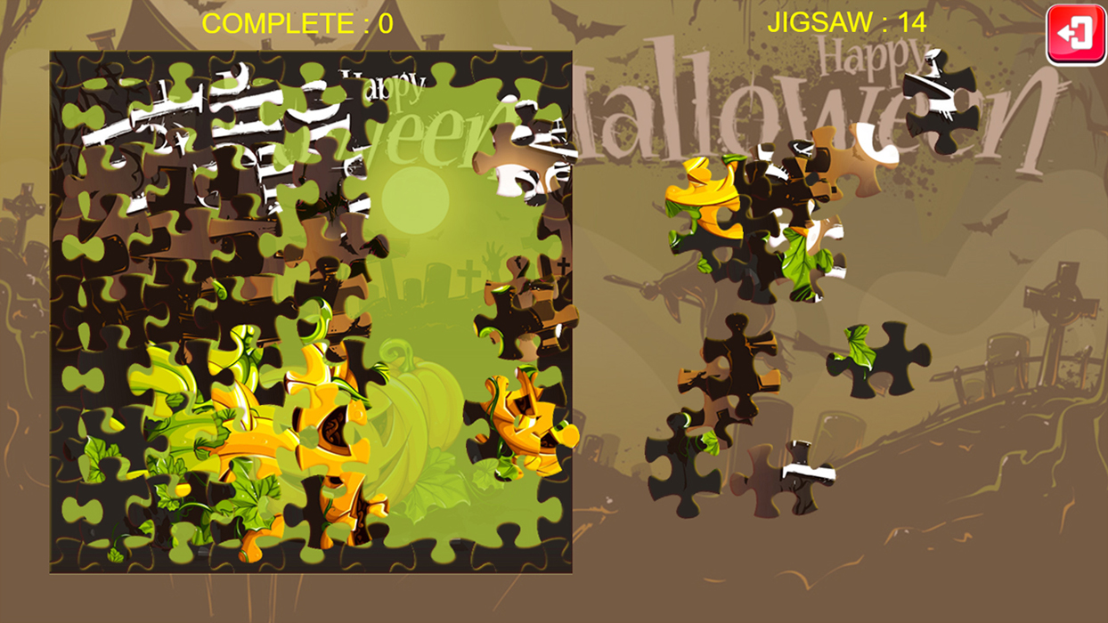 Happy Halloween Jigsaw Puzzle Game ( HTML5 ) Halloween Game by CGFX-Studio