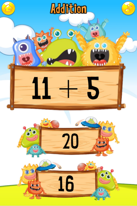 Monster Math by Romstar_Interactive | CodeCanyon