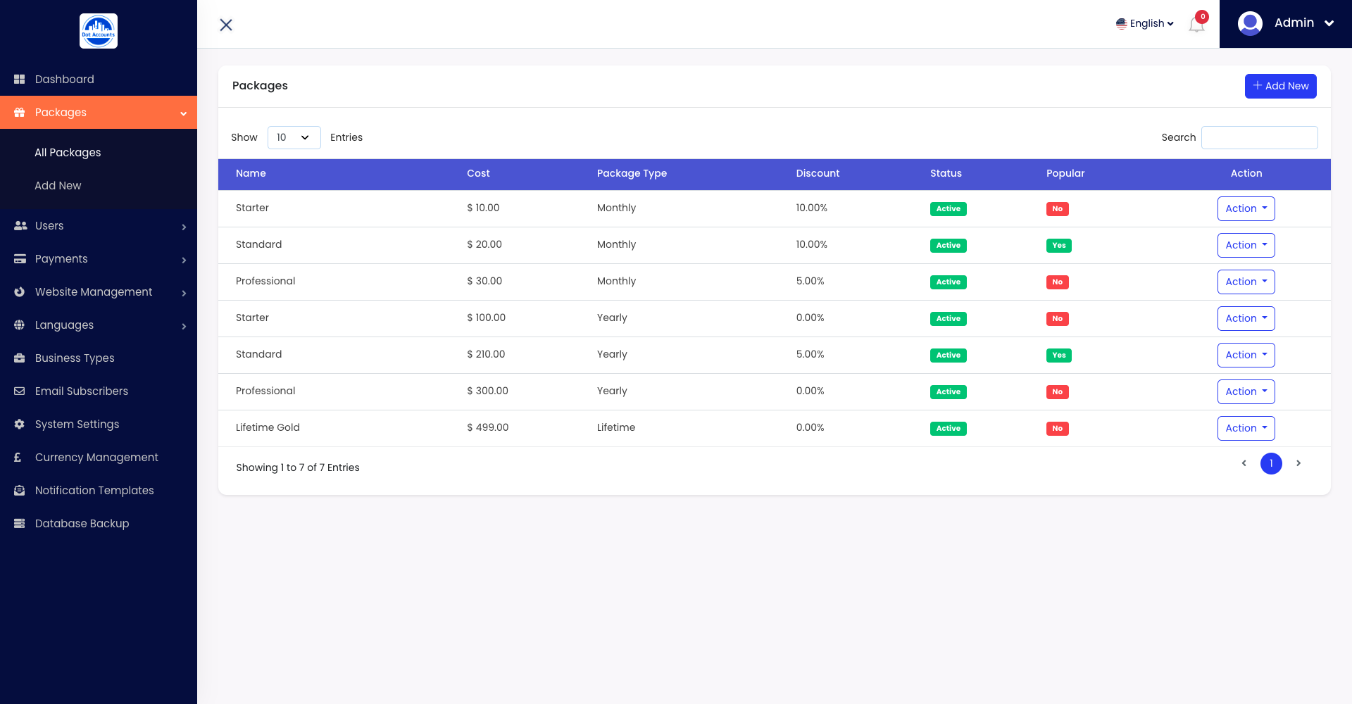 Dot Accounts - SaaS Business & Accounting Software by Hobby-Tech | CodeCanyon