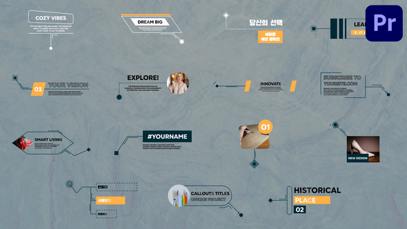 Minimal Callouts Titles for Premiere Pro, Premiere Pro Templates ...