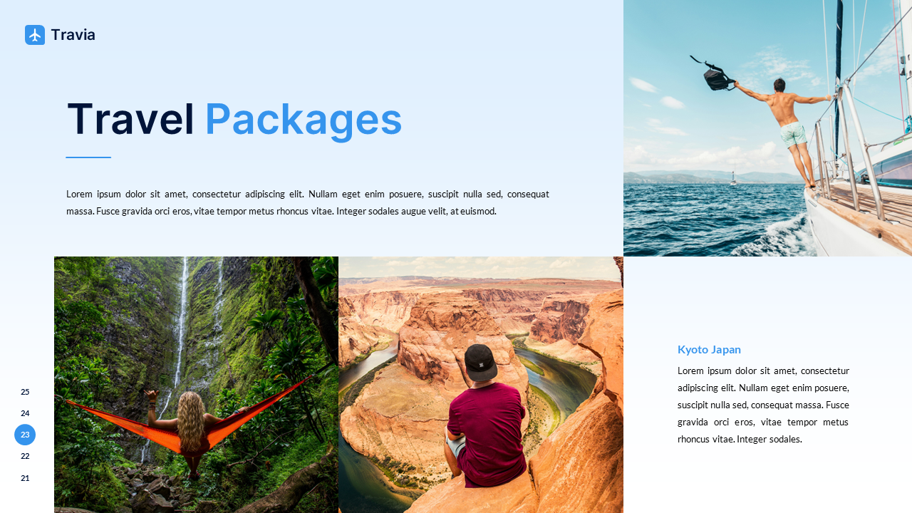 Travia - Travel Agency Presentation Template, Presentation Templates