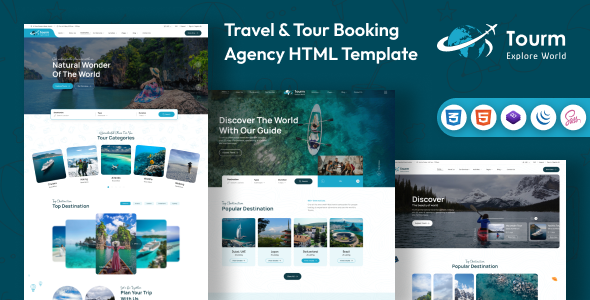 Tourm - Travel & Tour Booking Agency HTML Template by themeholy ...