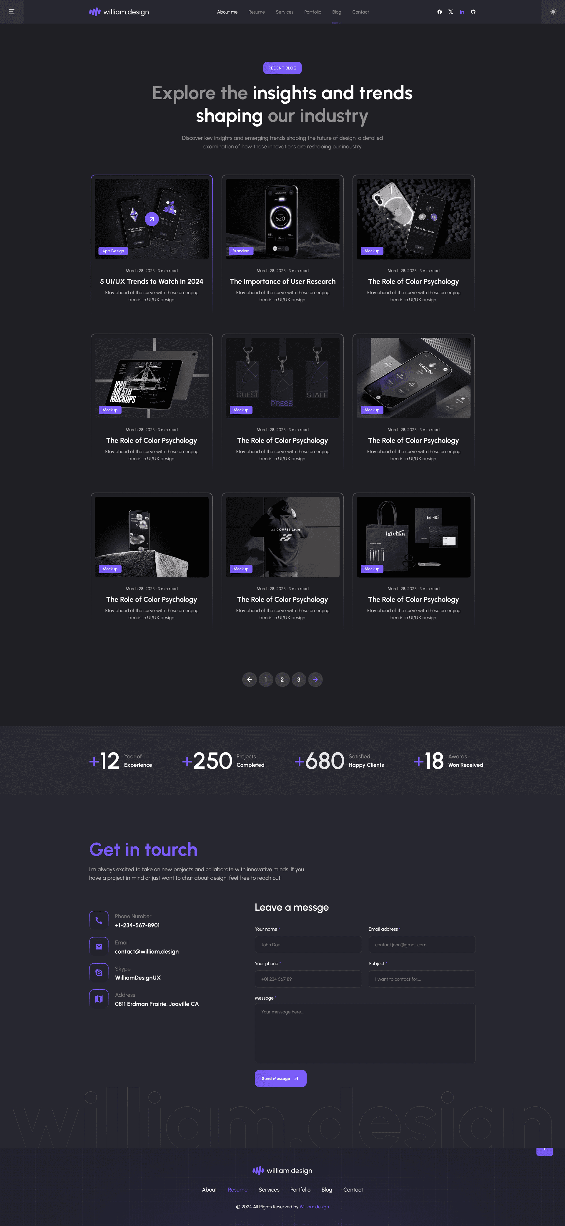 Zelio - Personal Portfolio Figma Template by alithemes | ThemeForest