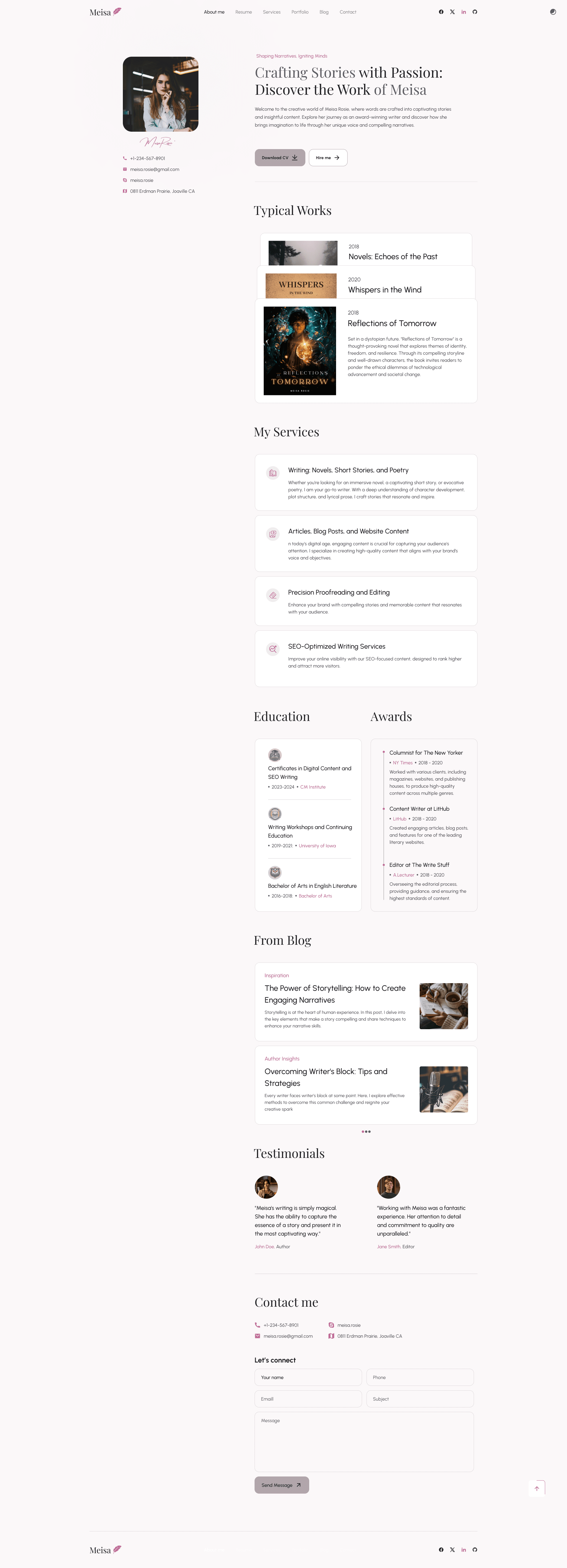Zelio - Personal Portfolio Figma Template by alithemes | ThemeForest