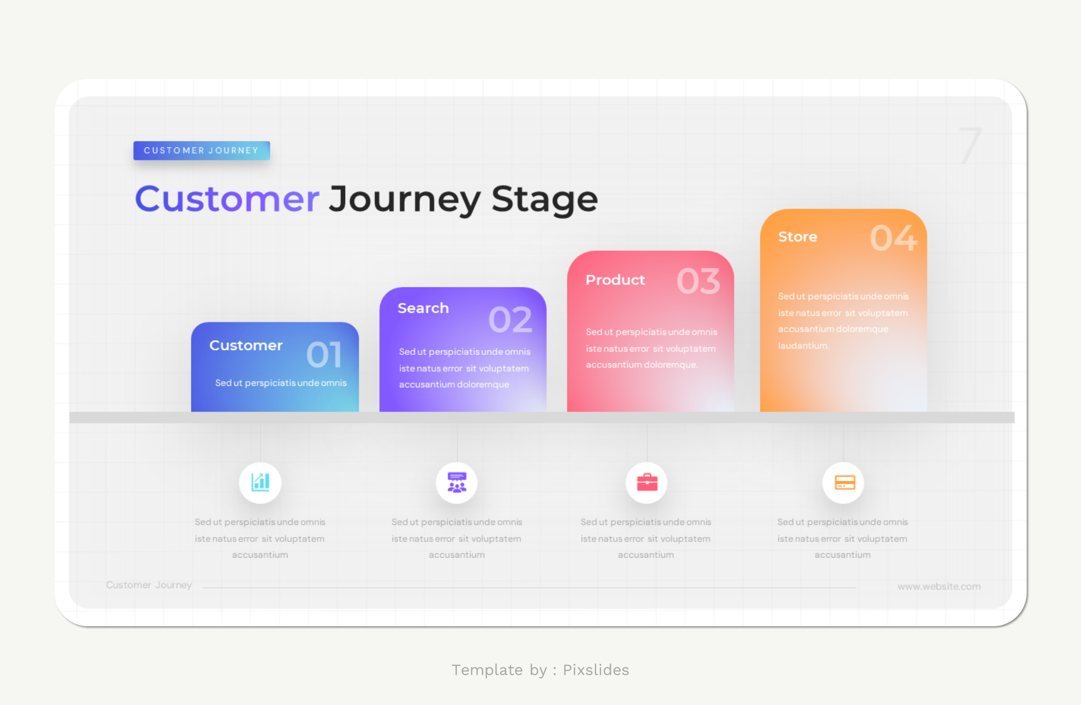 Customer Journey Keynote Presentation Template, Presentation Templates