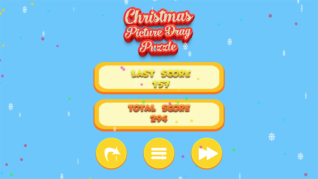 Christmas Picture Drag Puzzle Game ( Construct 3 | C3P | HTML5 ) 50 Puzzles by CGFX-Studio