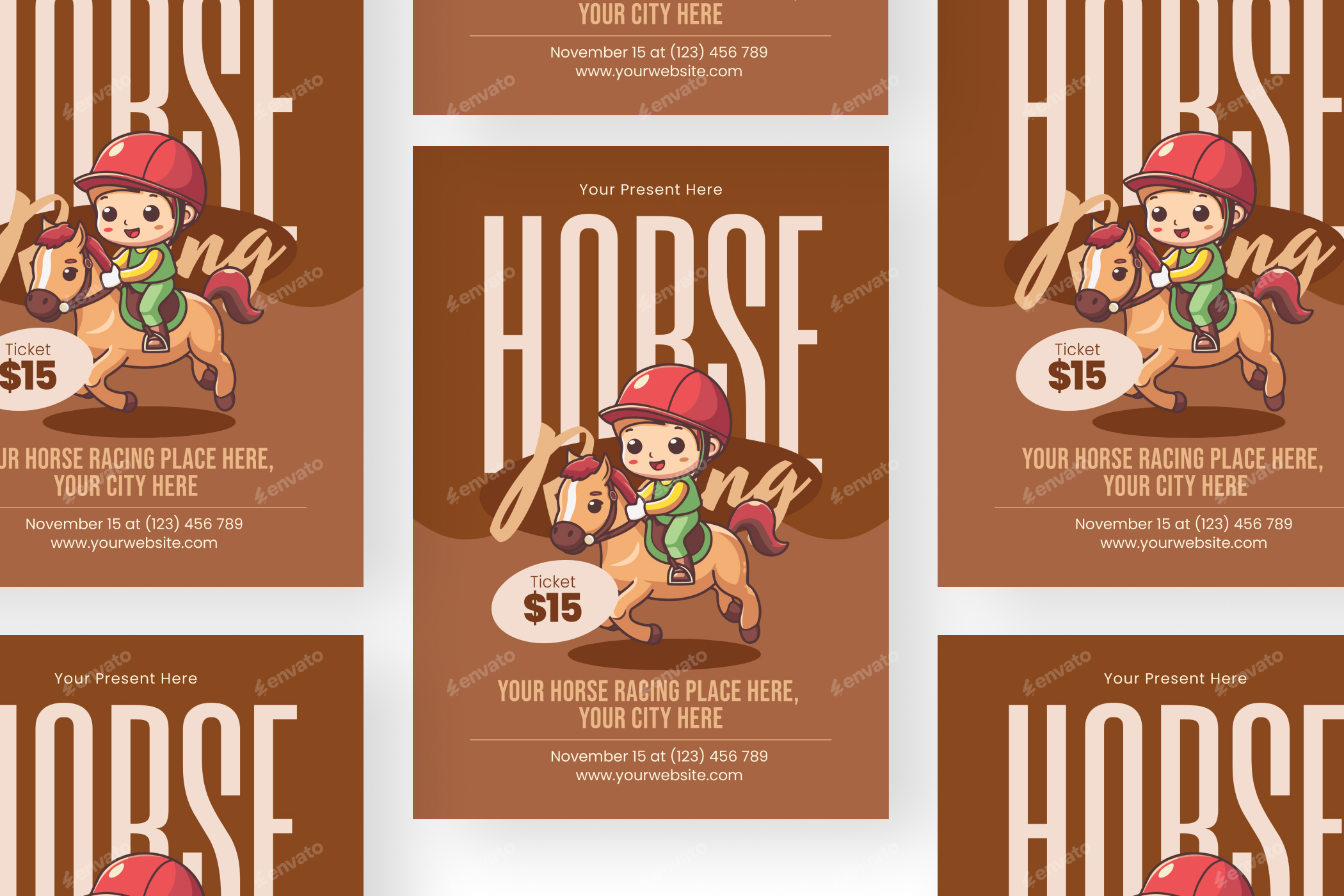 Horse Racing - Flyer Set, Print Templates | GraphicRiver