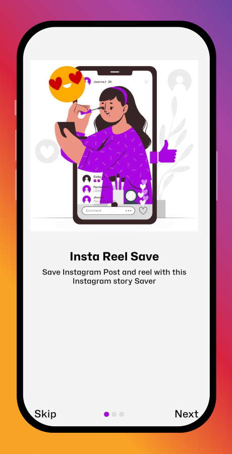 Vibe Insta Downloader | Flutter App | Android & iOS by VocsyInfotech