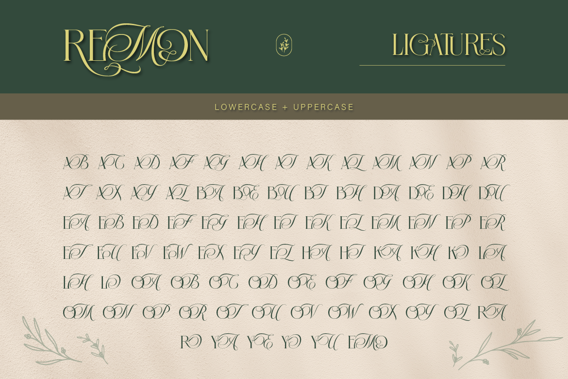 Remon, Fonts | GraphicRiver
