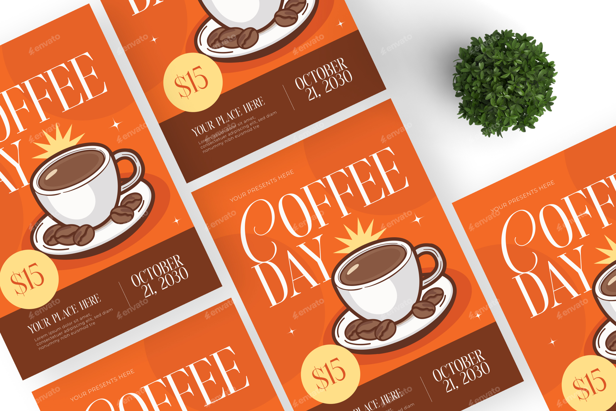The Coffee Day - Flyer Set, Print Templates | GraphicRiver