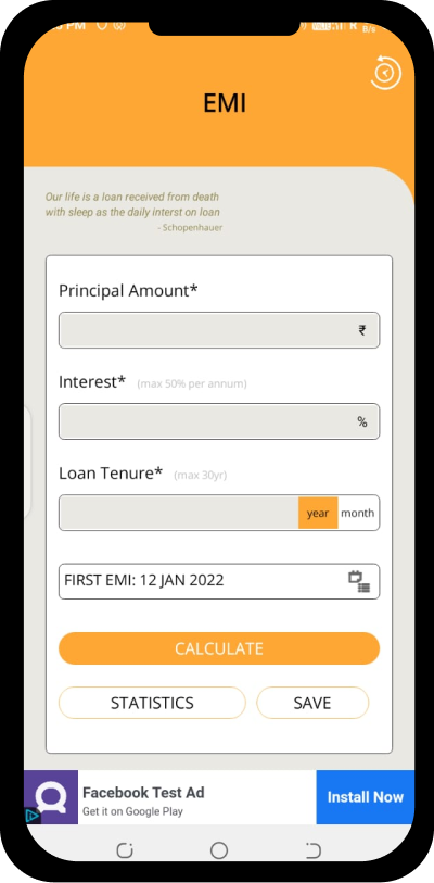 EMI & Financial Calculator - Loan, SIP, GST, Home Loan, AdMob Ads ...