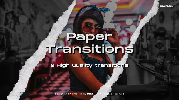 Paper transitions, After Effects Project Files | VideoHive