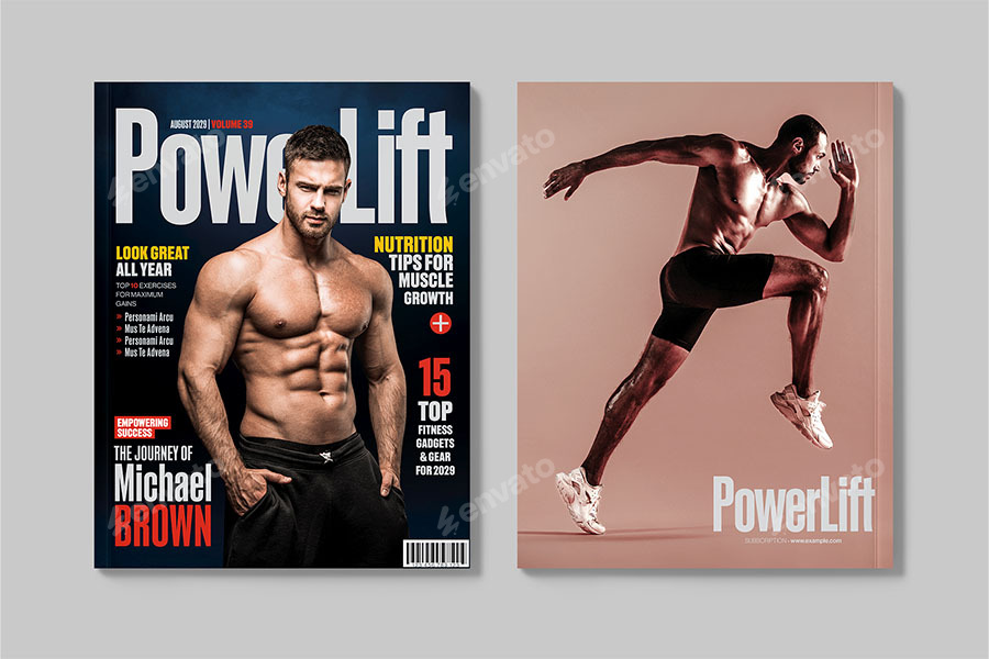 Sport & Fitness Magazine Template, Print Templates | GraphicRiver