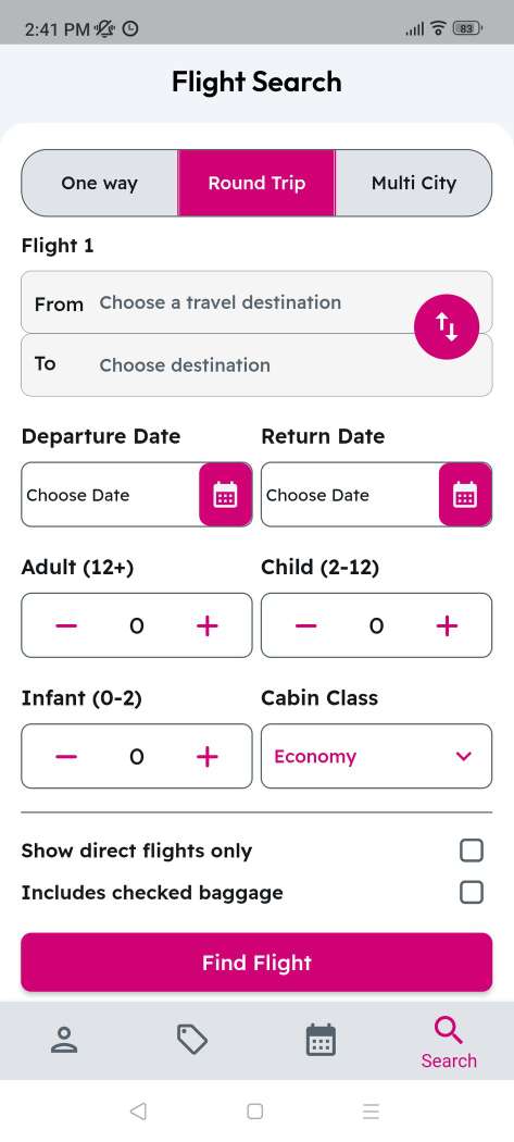 Flight Booking App UI Kit by Amarinfotech_Official | CodeCanyon