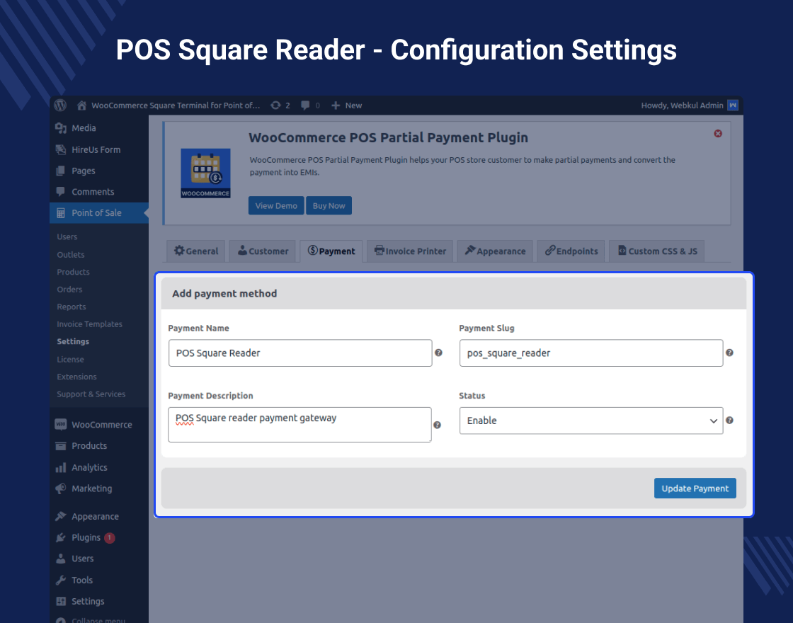 Woocommerce Pos Square Payment Terminal Plugin By Webkul Codecanyon
