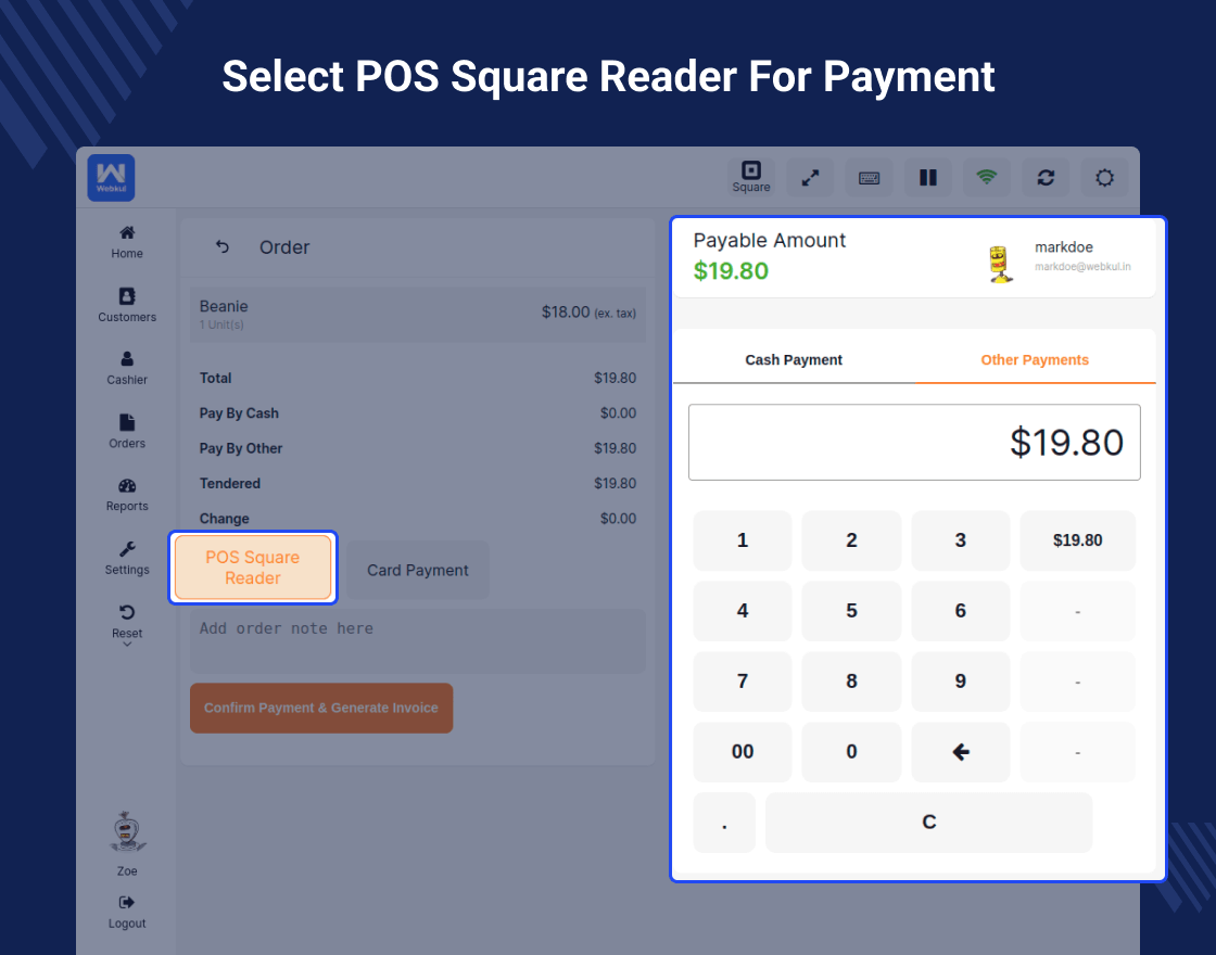 WooCommerce POS Square Payment Terminal Plugin by Webkul | CodeCanyon