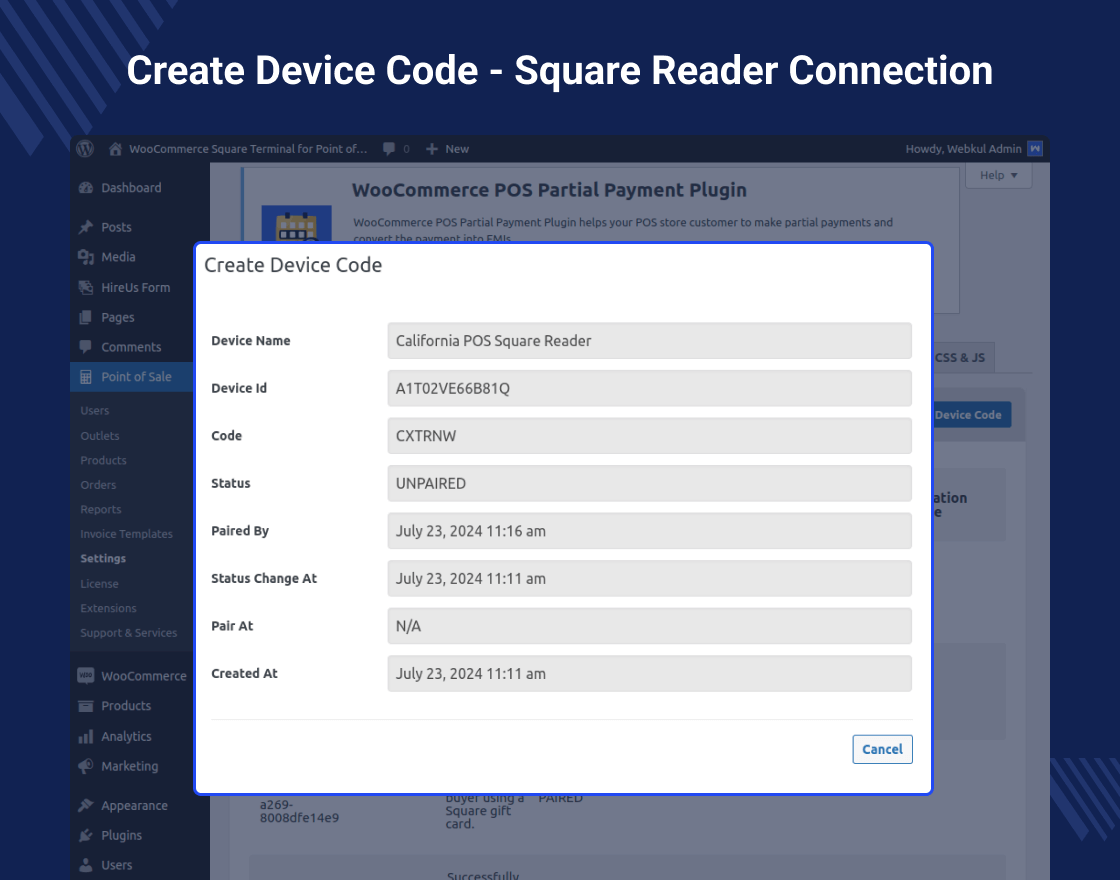 WooCommerce POS Square Payment Terminal Plugin by Webkul | CodeCanyon