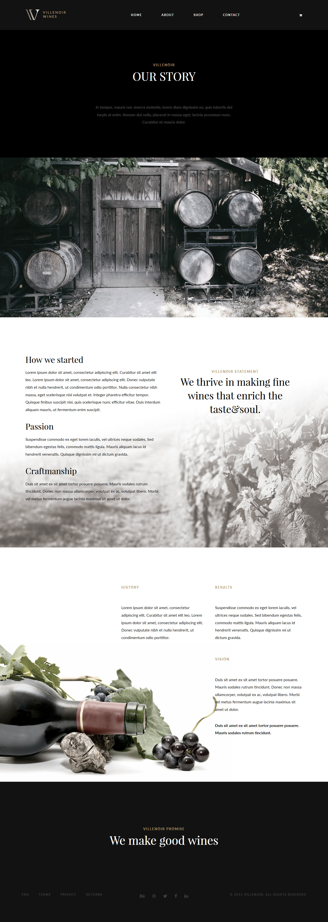 Villenoir - Vineyard & Wine WordPress Theme by disgogo | ThemeForest