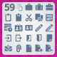 59 AI and PSD Work strict Icons , Icons | GraphicRiver