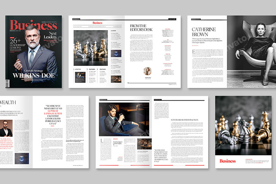 Business Magazine Template, Print Templates | GraphicRiver