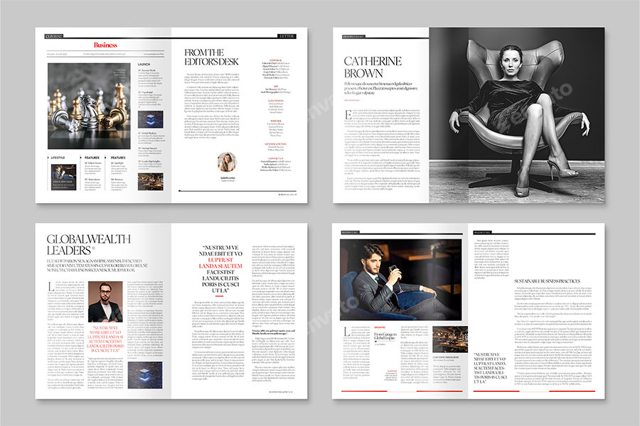 Business Magazine Template, Print Templates | GraphicRiver