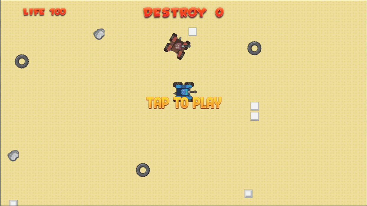 Army Tank Fighter Game (Construct | C3P | CAPX | HTML5) Endless Game by CGFX-Studio
