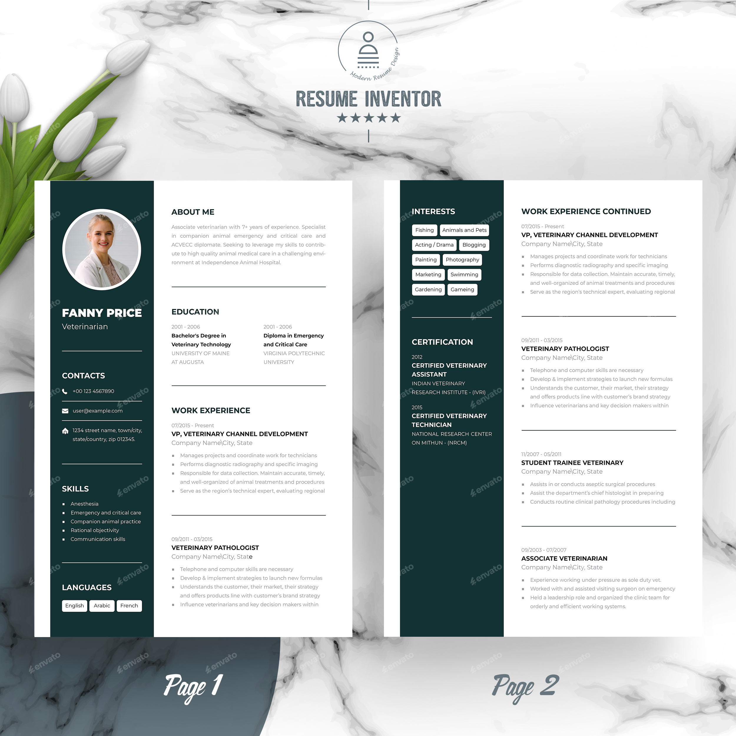 Minimalist Resume Template Layout, Print Templates | GraphicRiver