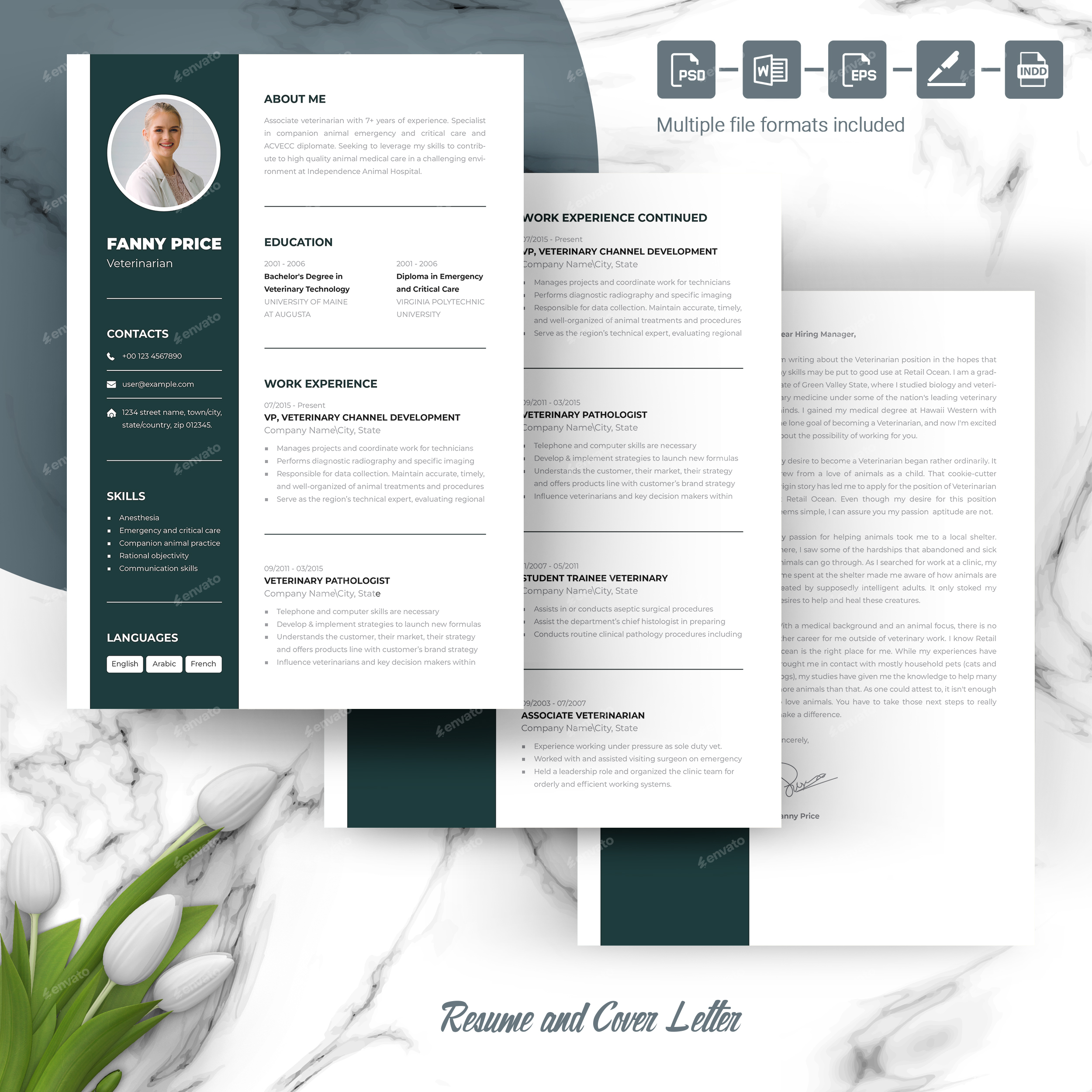 Minimalist Resume Template Layout, Print Templates | GraphicRiver