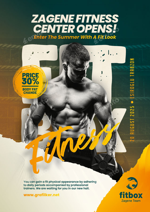 Fitness Trainer Flyer Bundle Templates, Print Templates | GraphicRiver