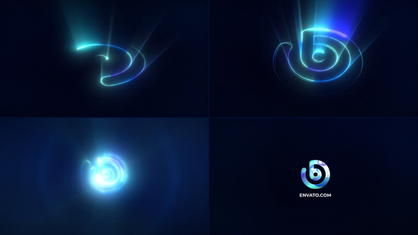 Laser Ray Streaks | Light Shine Lines Logo, After Effects Project Files