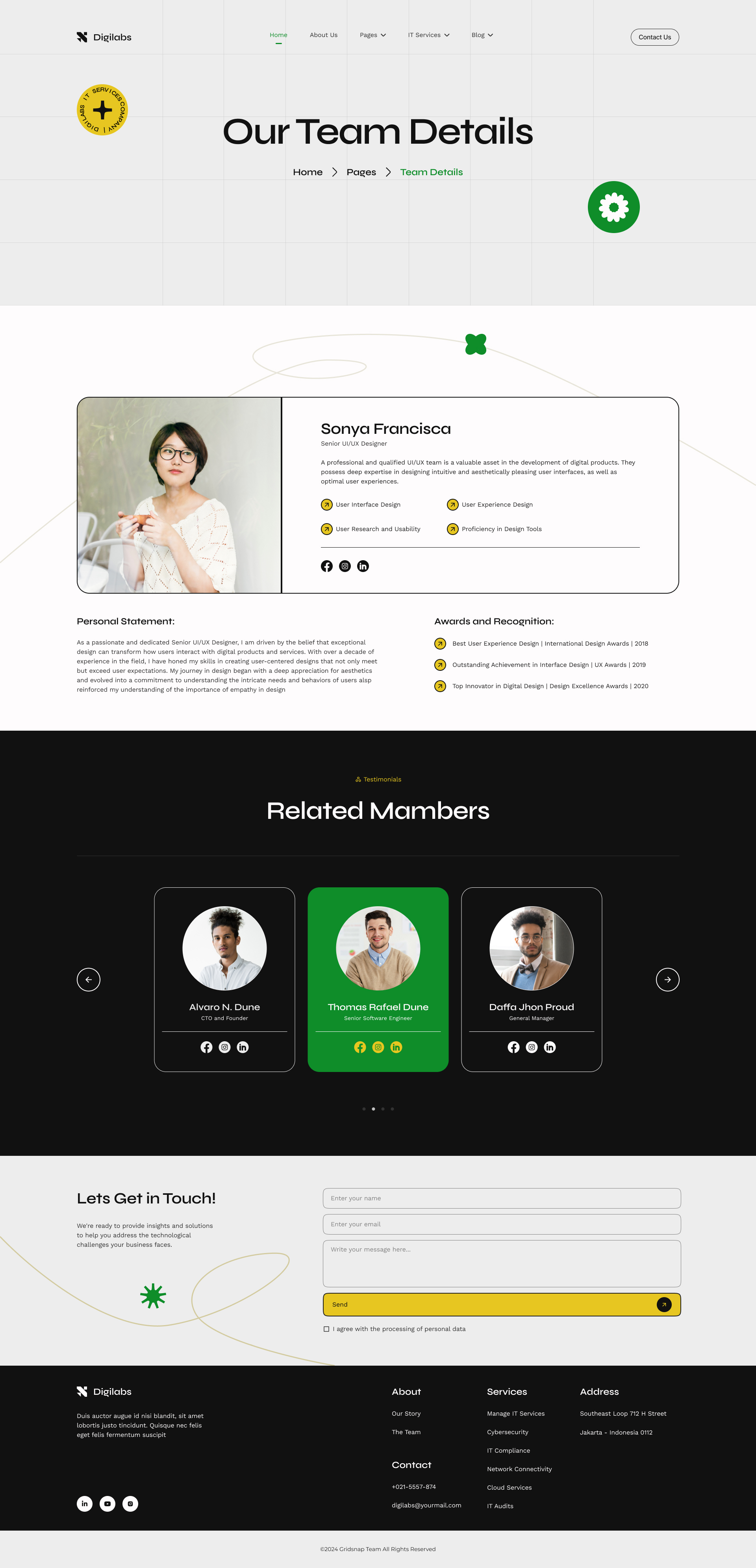 Digilabs - IT Services Agency Profile Figma Template by gridsnap ...
