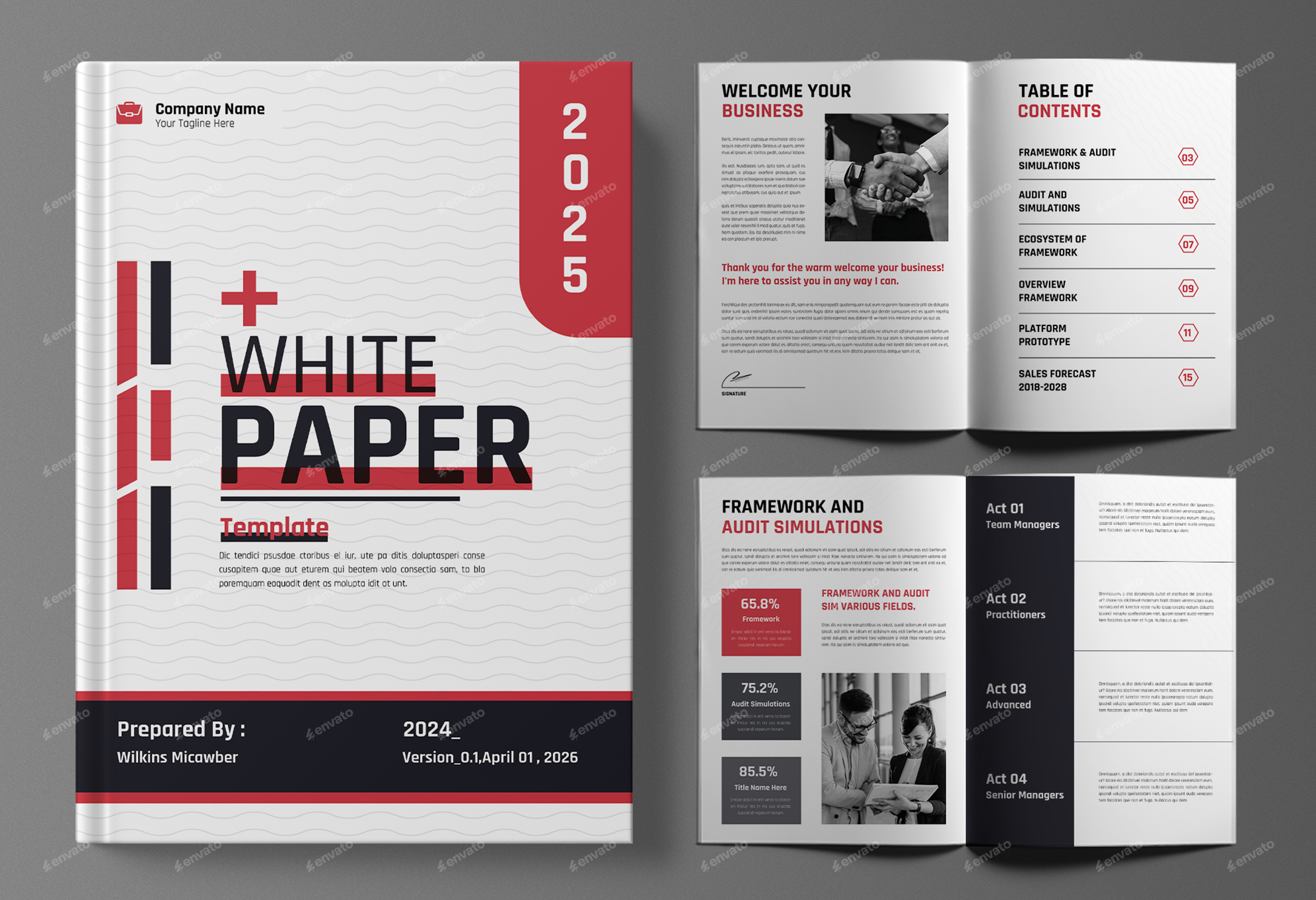 White Paper Template, Print Templates | GraphicRiver