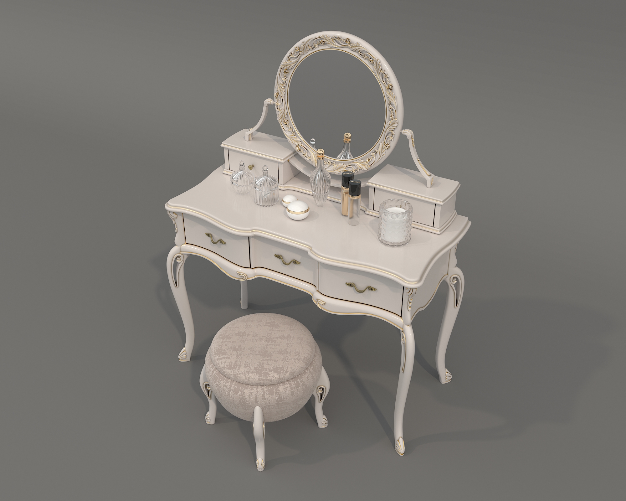 Classic European style Dressing Table 23 by nhattuankts | 3DOcean
