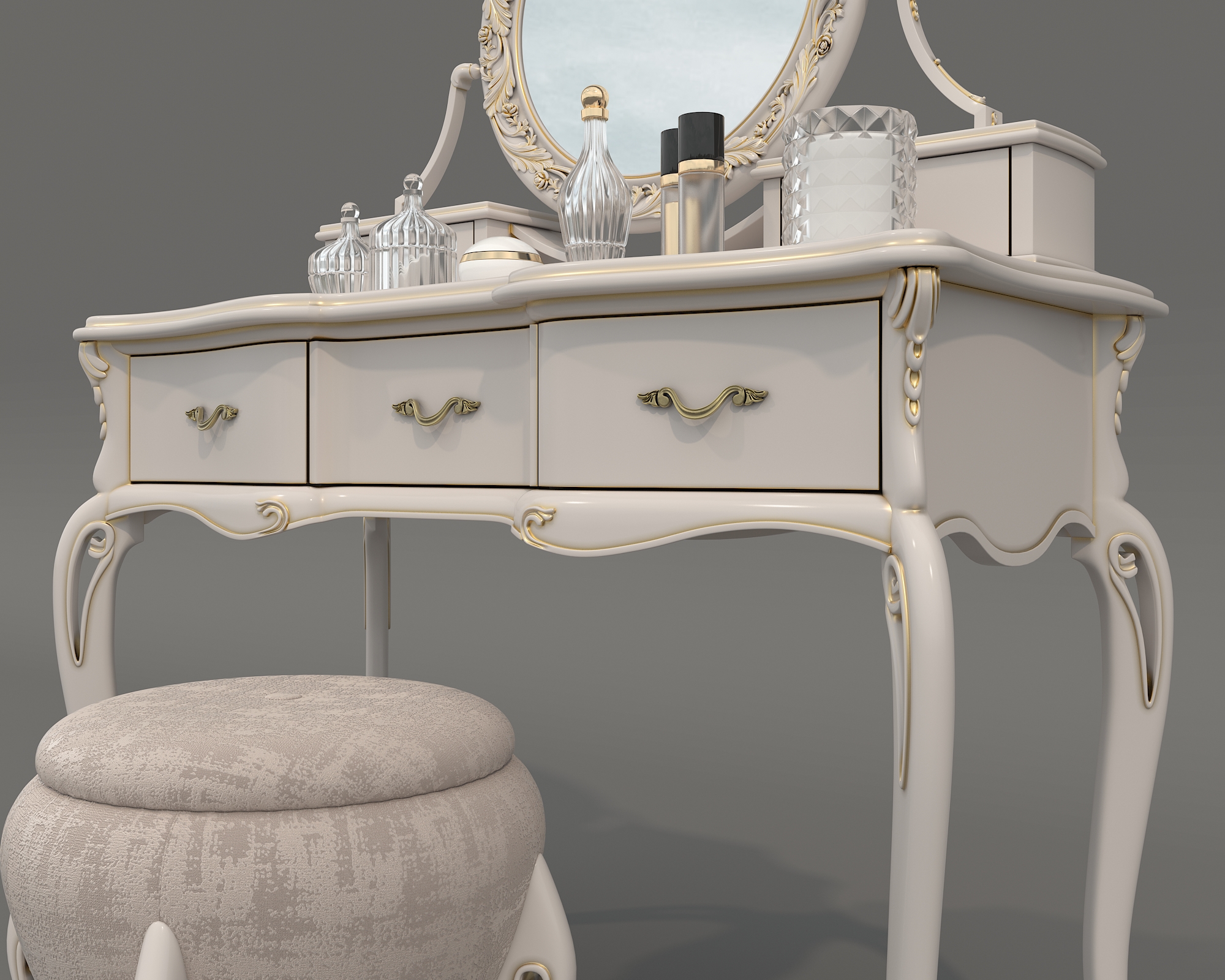 Classic European style Dressing Table 23 by nhattuankts | 3DOcean