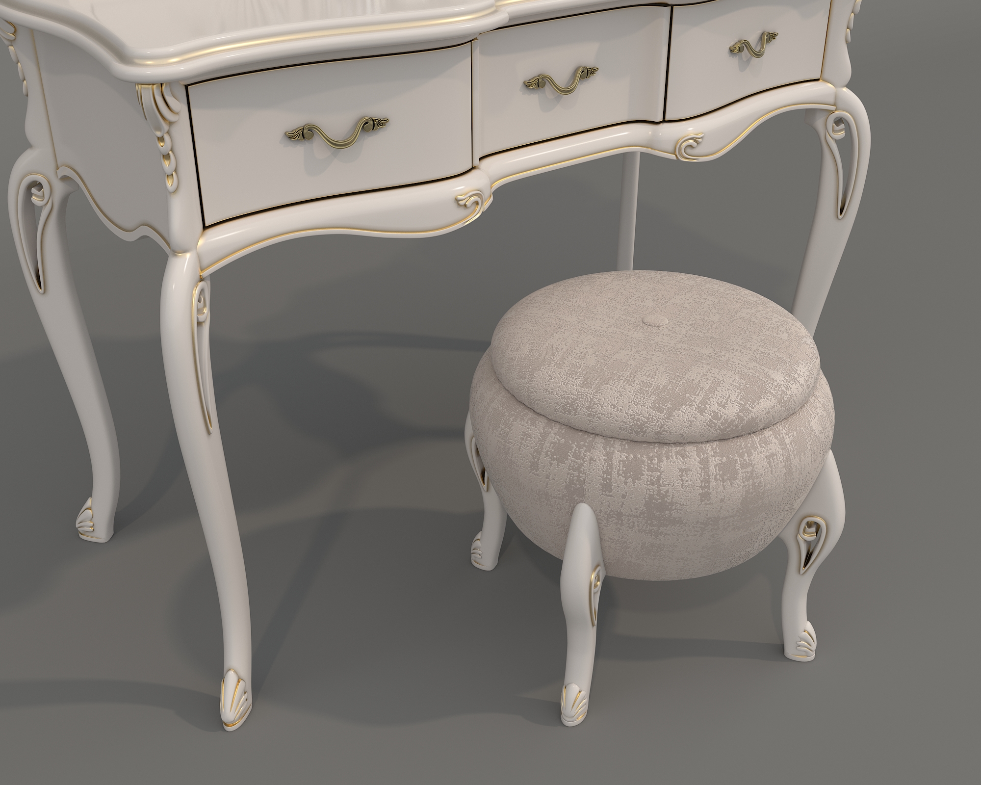 Classic European style Dressing Table 23 by nhattuankts | 3DOcean