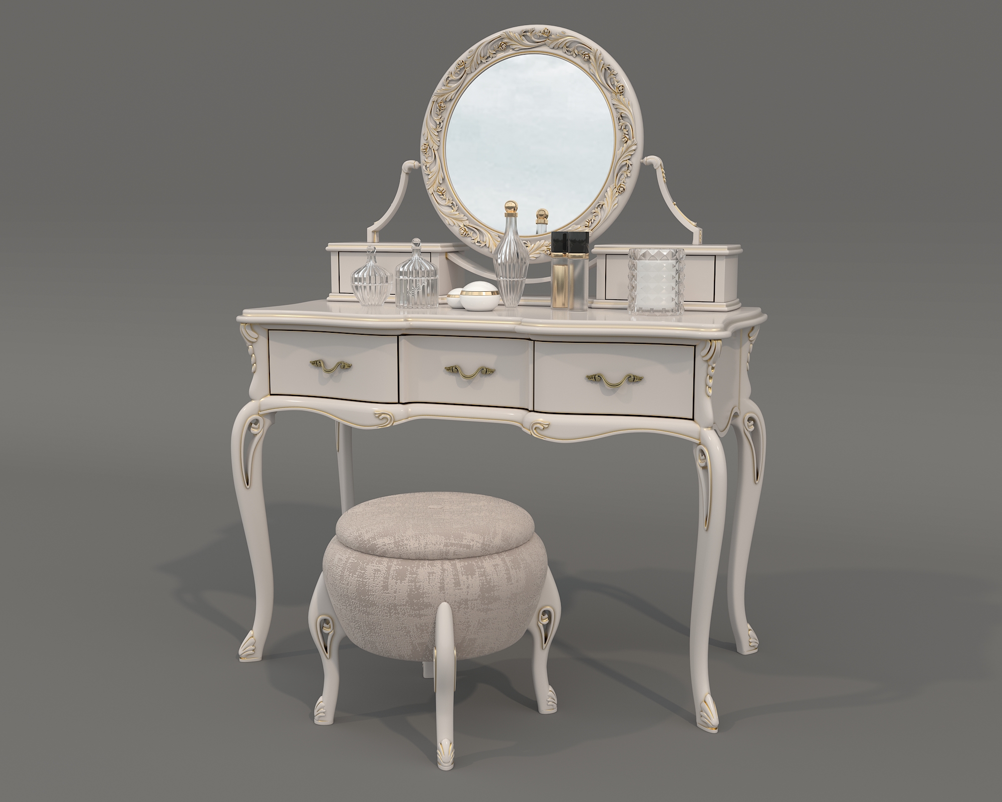 Classic European style Dressing Table 23 by nhattuankts | 3DOcean