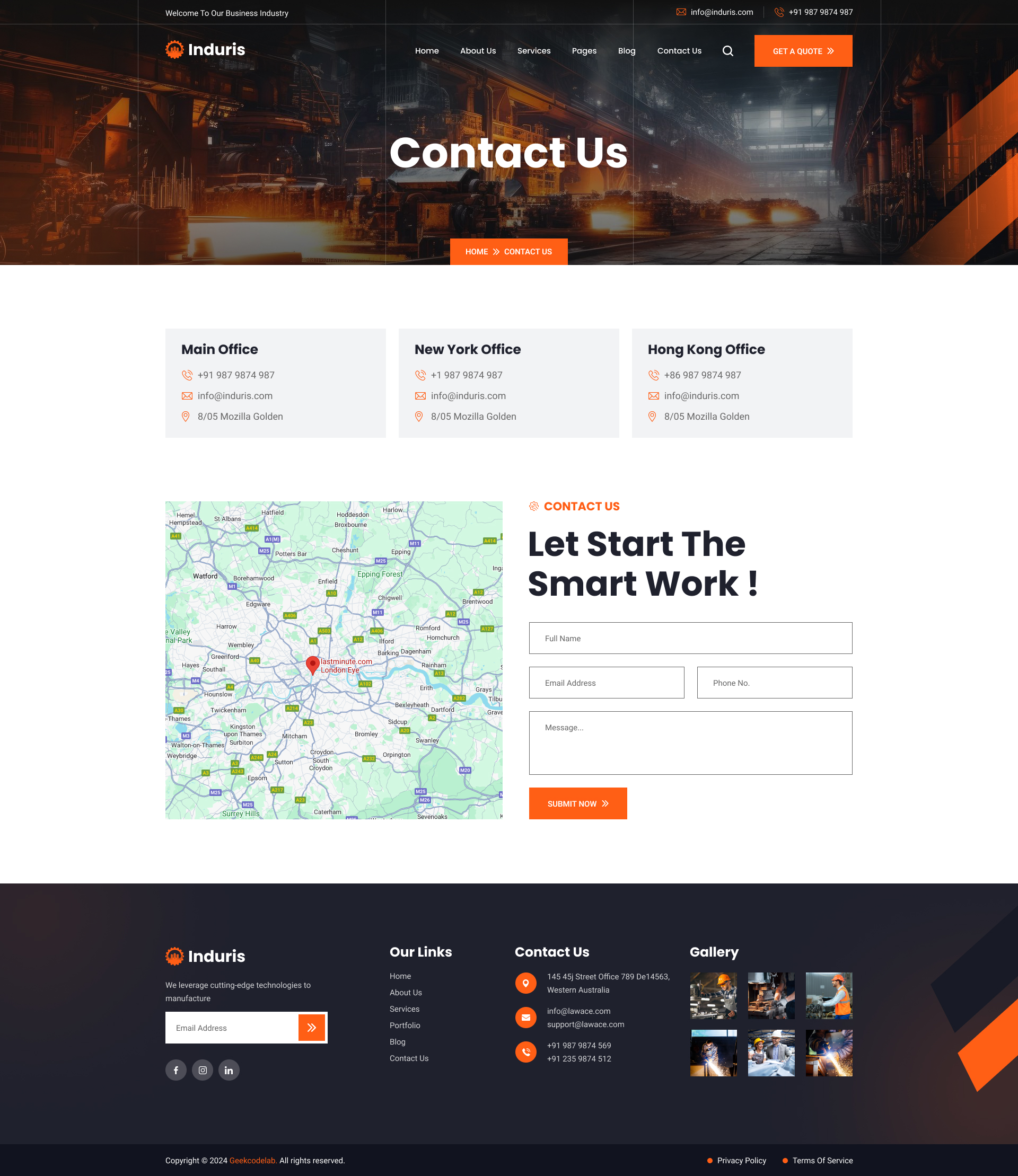 Induris - Factory & Industrial Figma Template by GeekCodeLab | ThemeForest