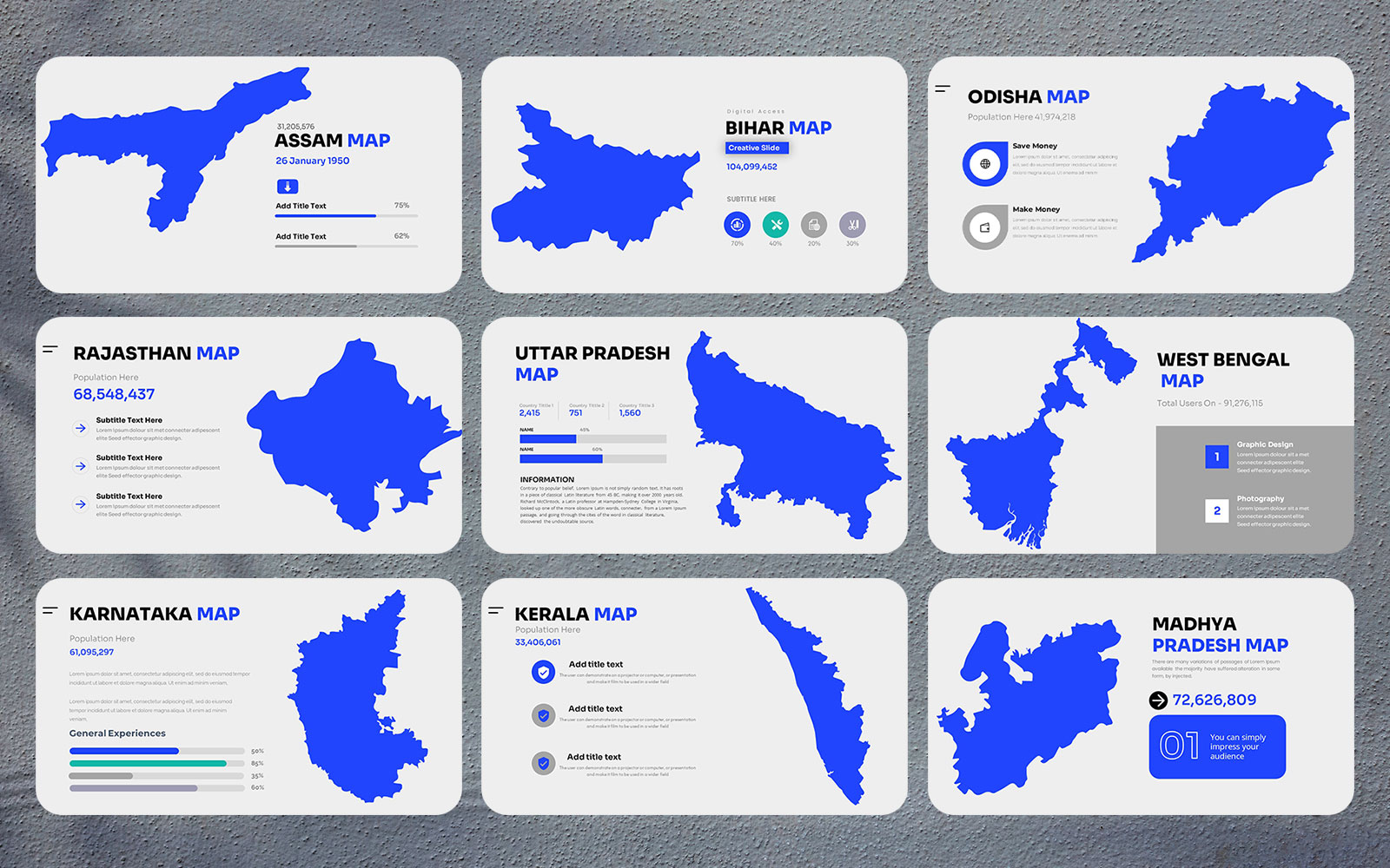 India All State Map PowerPoint Presentation Template, Presentation ...