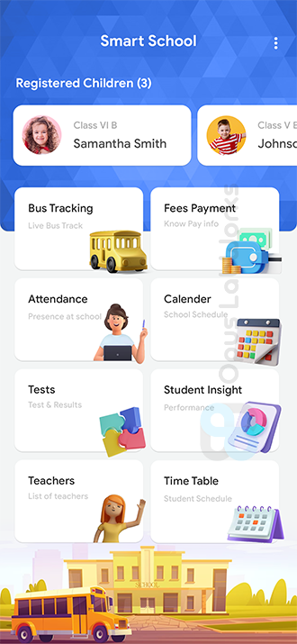 7 App Template| Students' Dashboard | School Bus Tracking| School ...