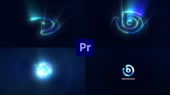 Laser Ray Streaks | Light Shine Lines Logo, Premiere Pro Templates
