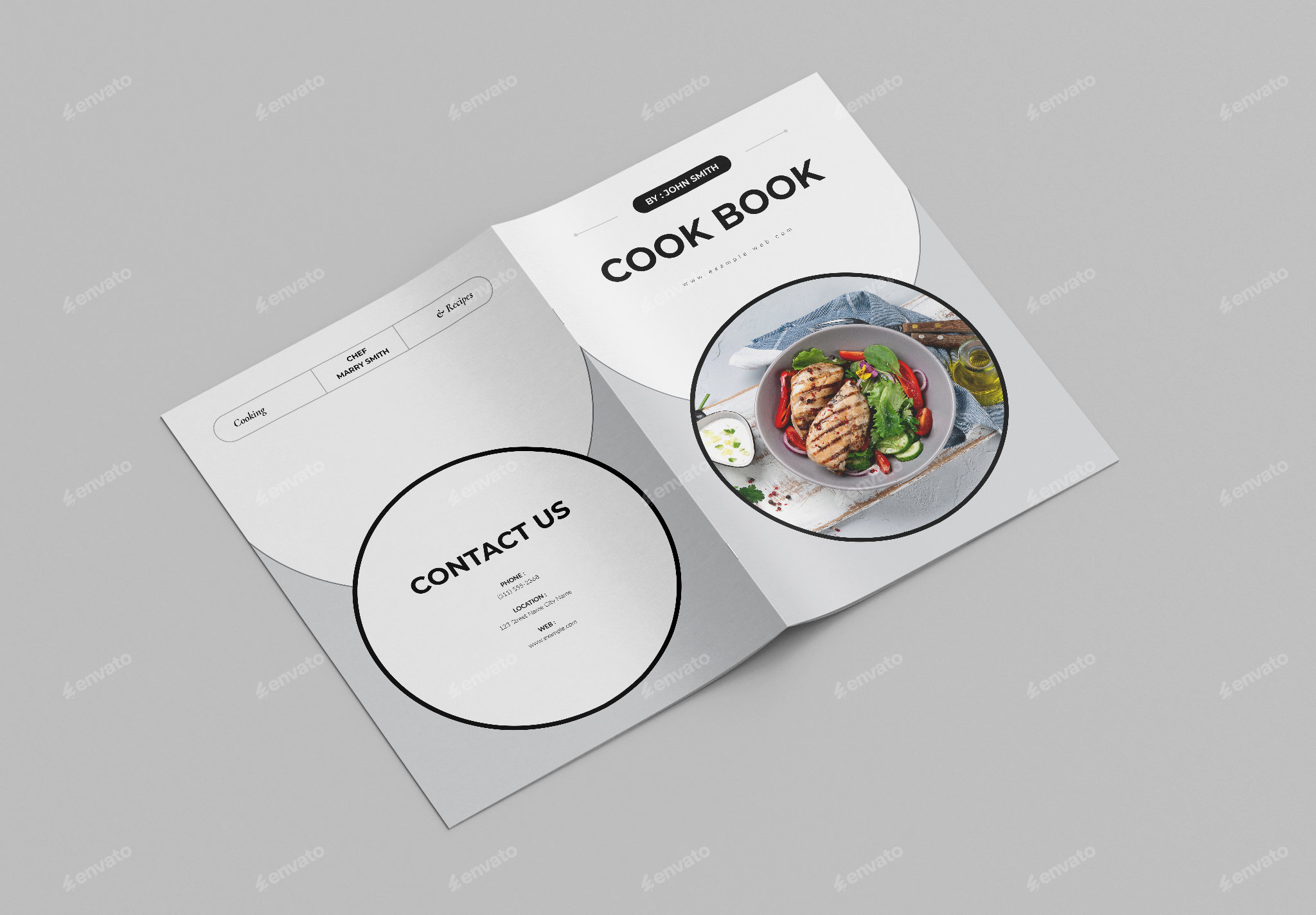 Cookbook Recipe Book Template, Print Templates | GraphicRiver
