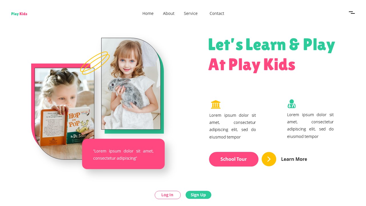 Play Kids - Kindergarten Powerpoint Templates, Presentation Templates