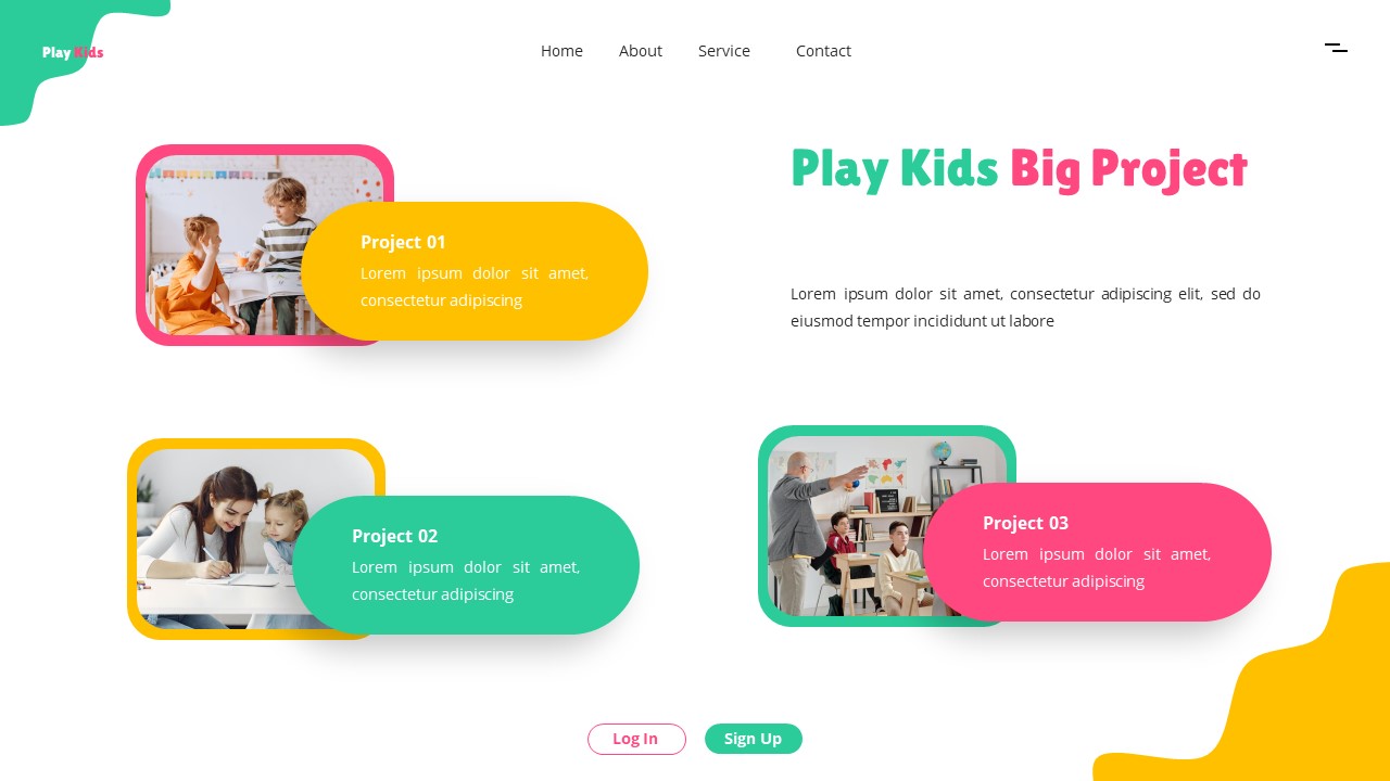 Play Kids - Kindergarten Powerpoint Templates, Presentation Templates