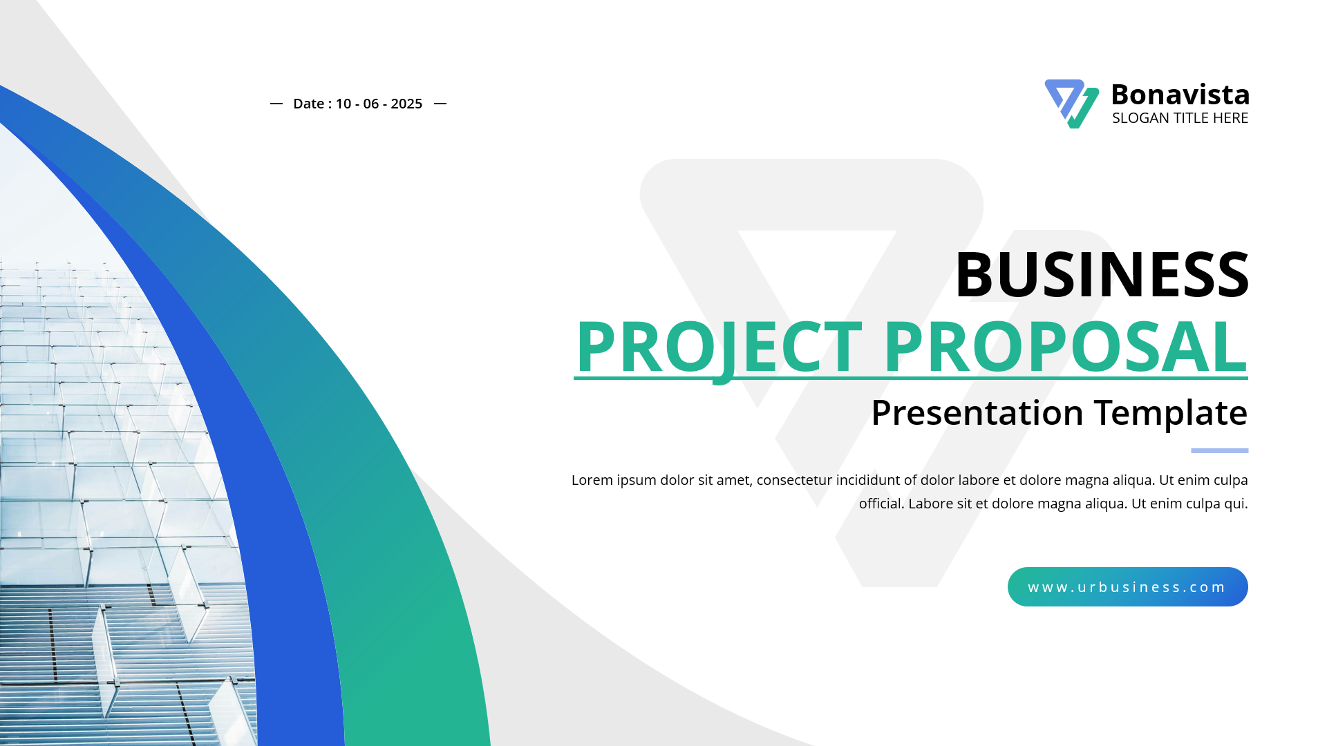 Project Proposal Presentation PowerPoint Template, Presentation Templates
