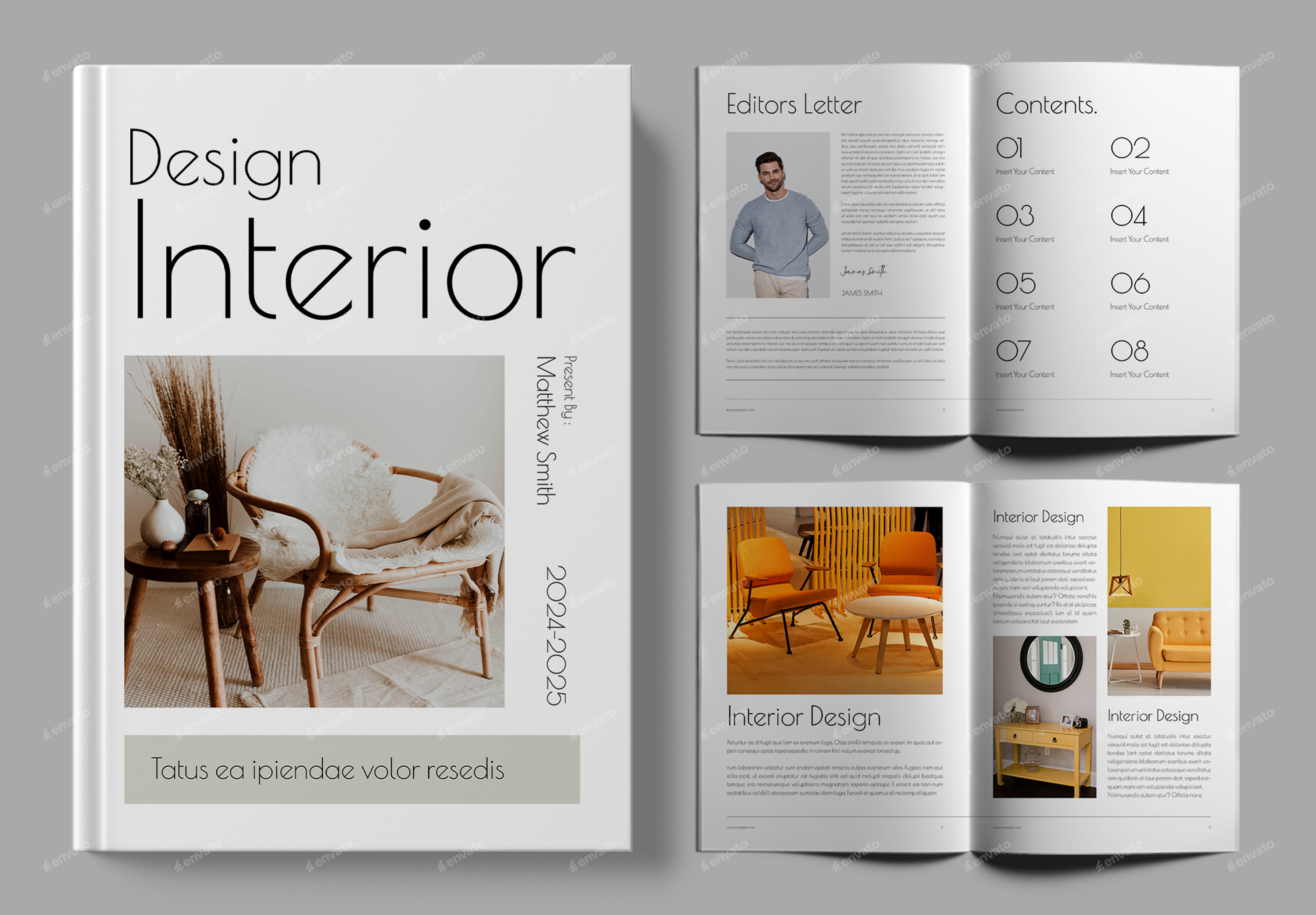 Minimal Interior Magazine, Print Templates | GraphicRiver