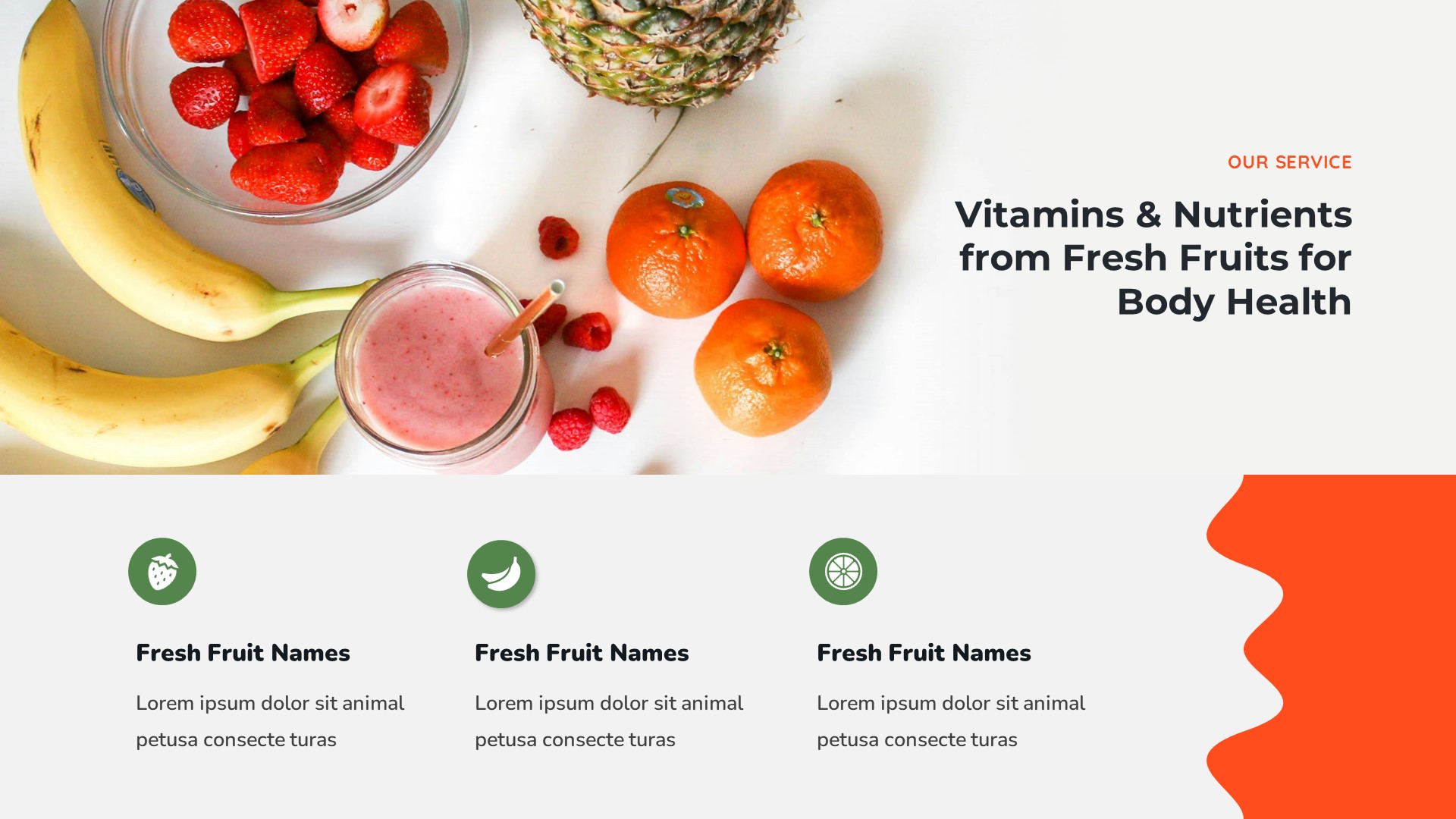 Fruidgo - Creative Fruit PowerPoint Template, Presentation Templates