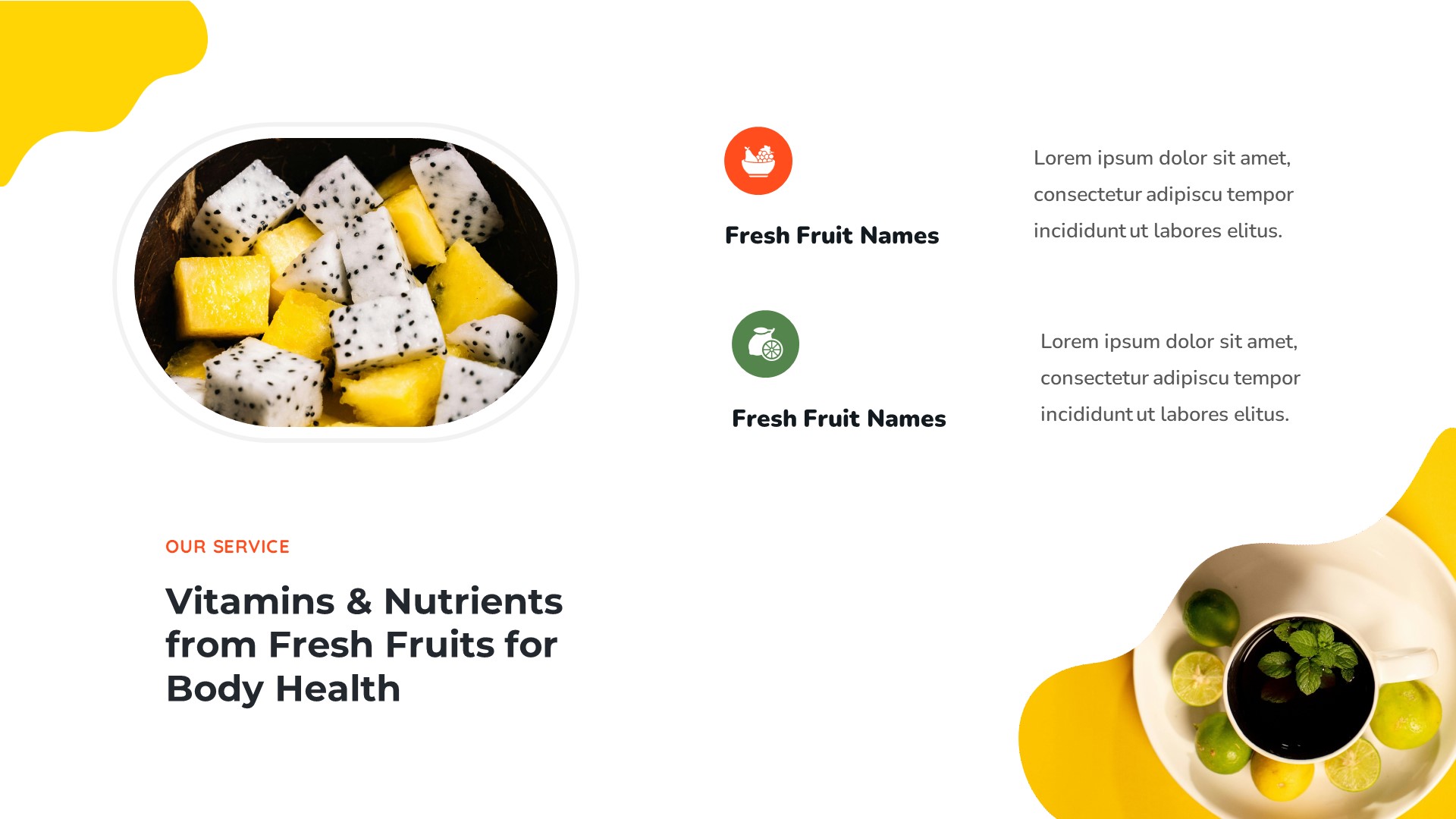 Fruidgo - Creative Fruit PowerPoint Template, Presentation Templates