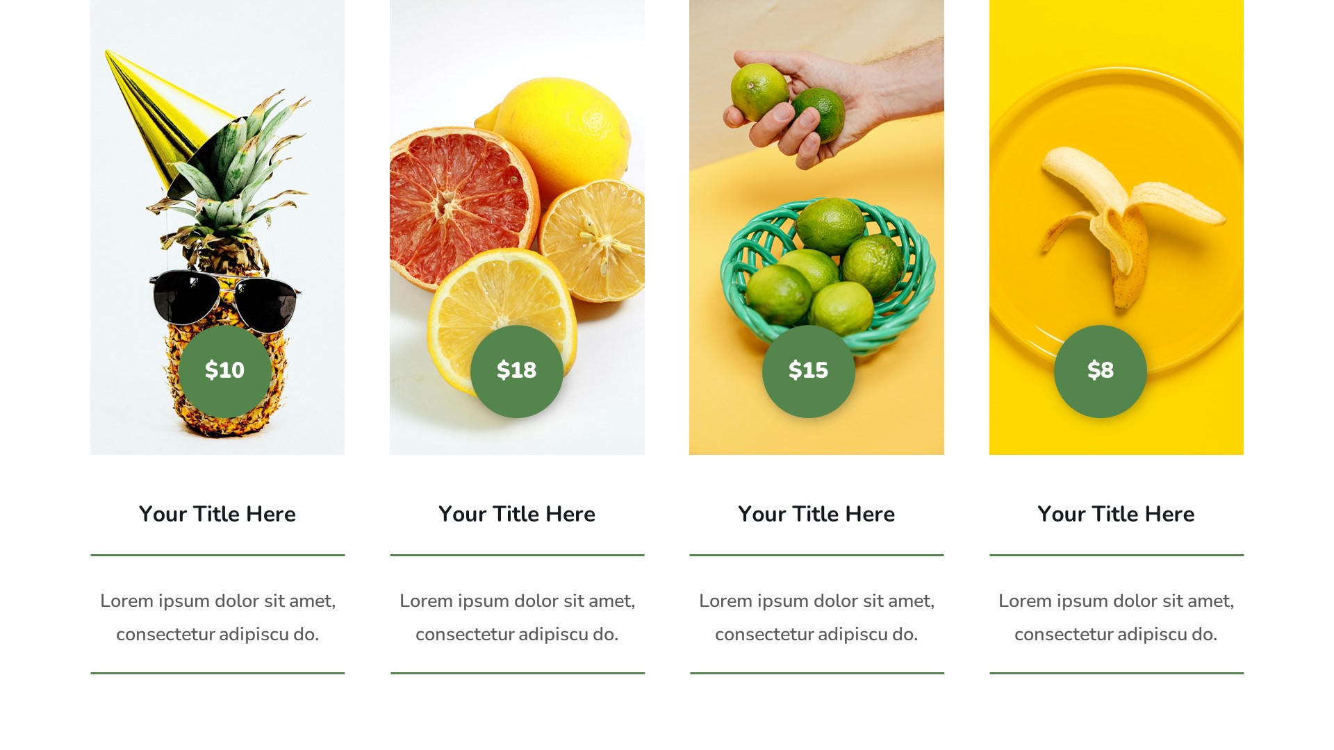 Fruidgo - Creative Fruit PowerPoint Template, Presentation Templates