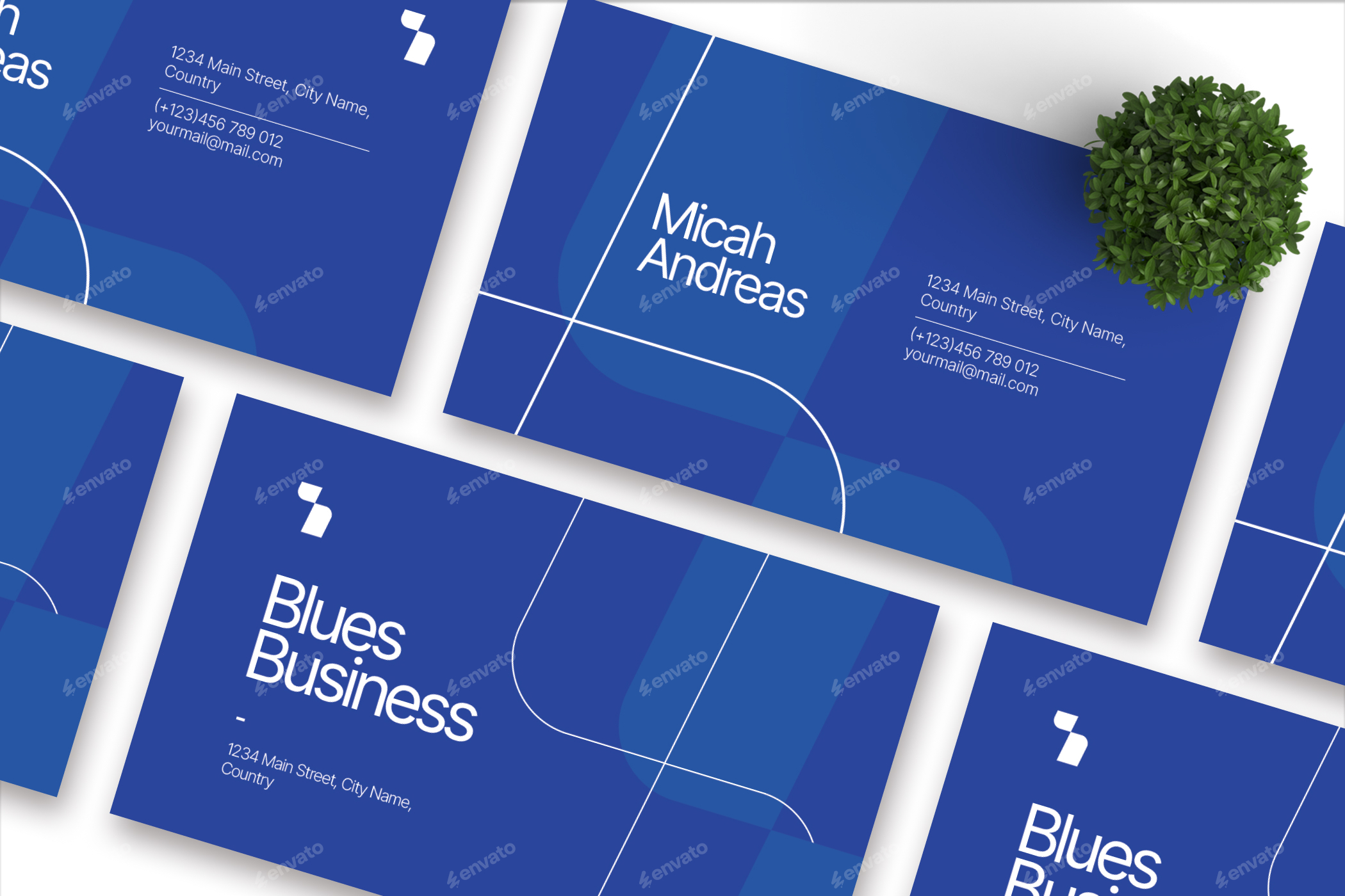 Blue Business - Business Card, Print Templates | GraphicRiver