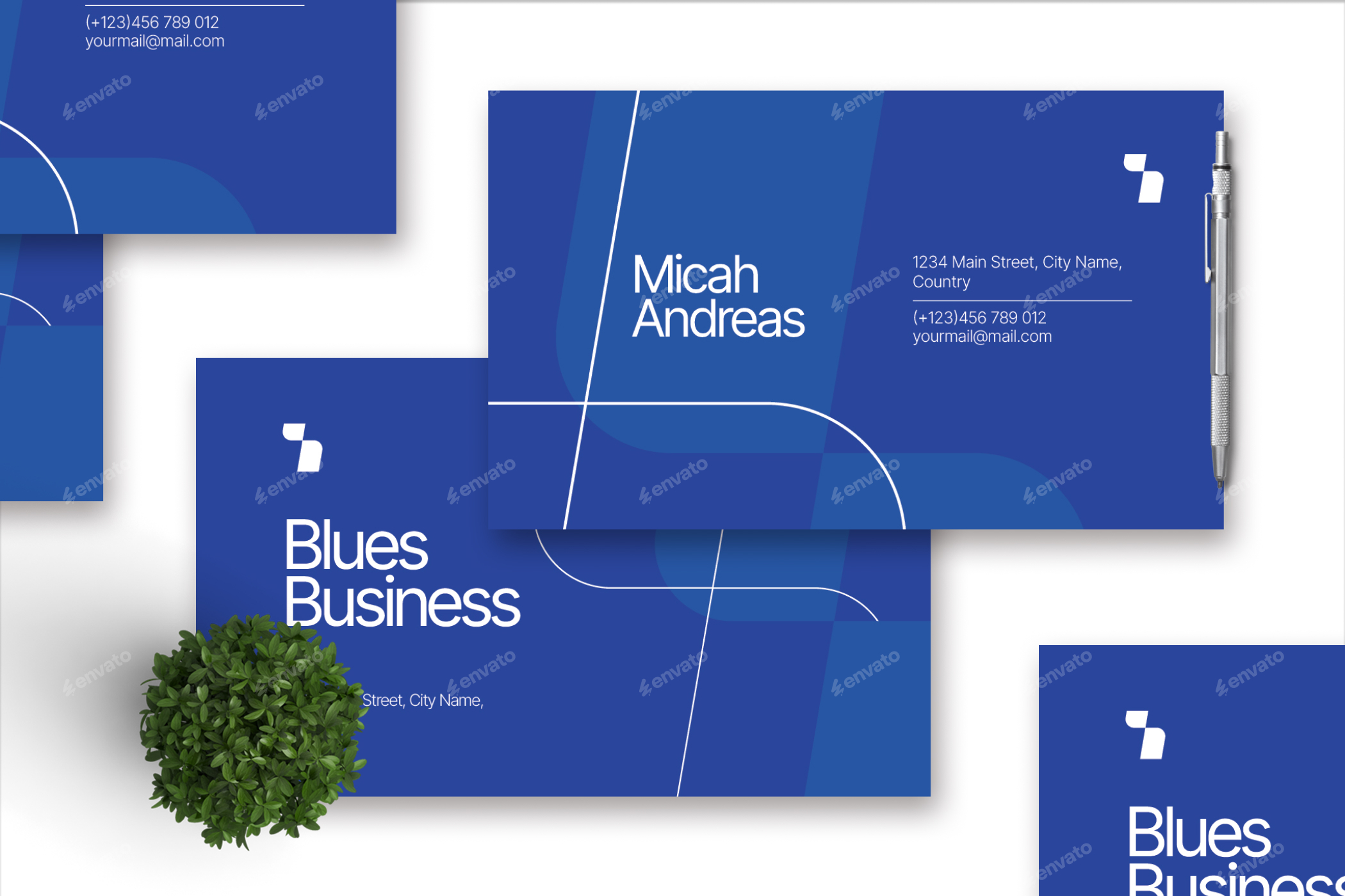 Blue Business - Business Card, Print Templates | GraphicRiver